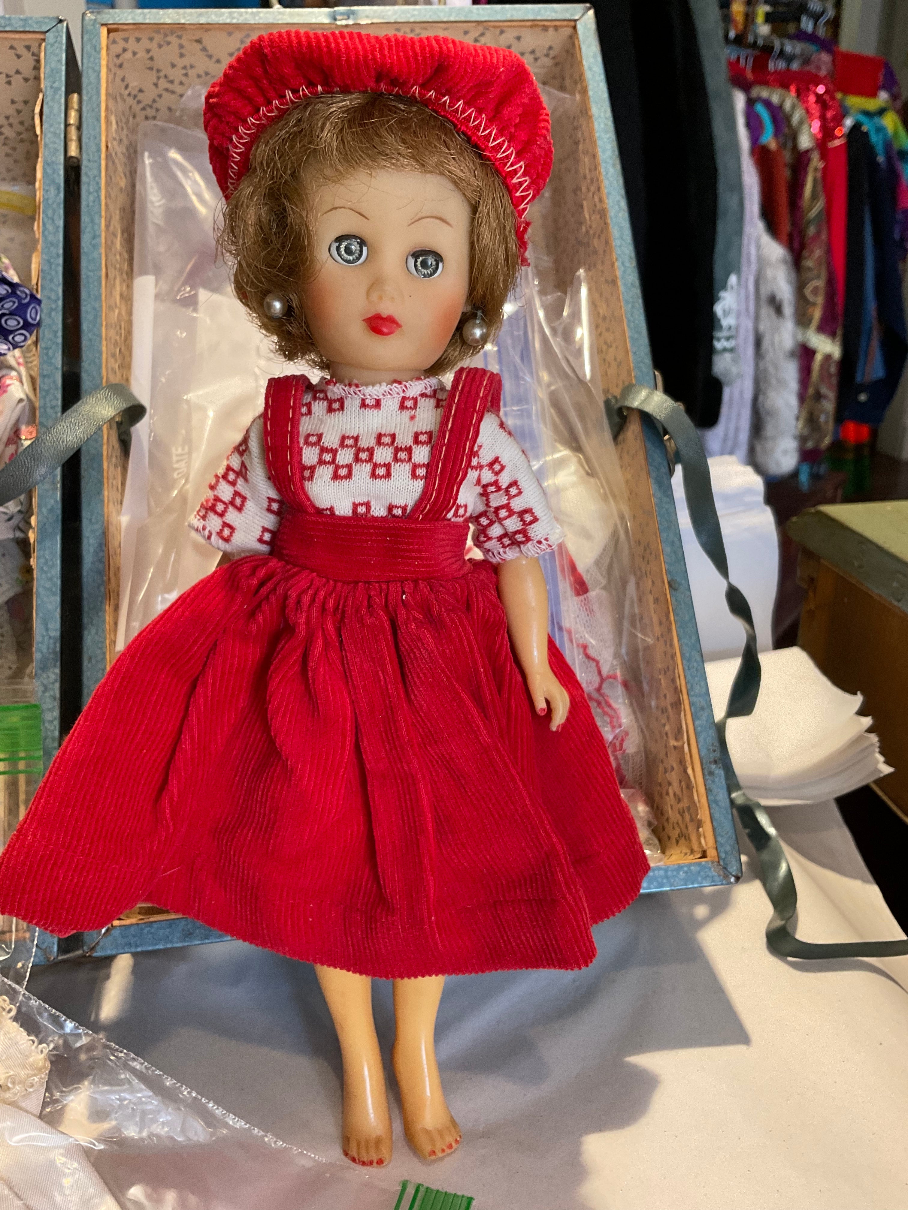1950S MISS GINGER DOLL WITH CLOTHES AND CASE | All The Rage Vintage