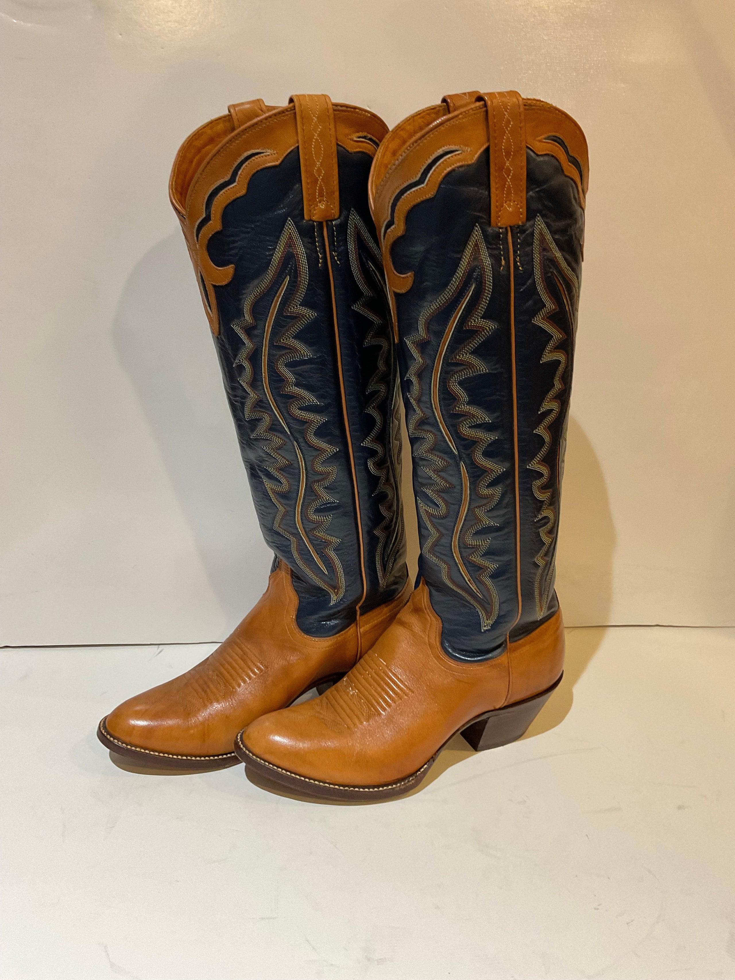 J CHISHOLM TALL WESTERN BOOTS | All The Rage Vintage